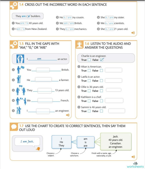 talking about yourself level2. Interactive worksheet | TopWorksheets