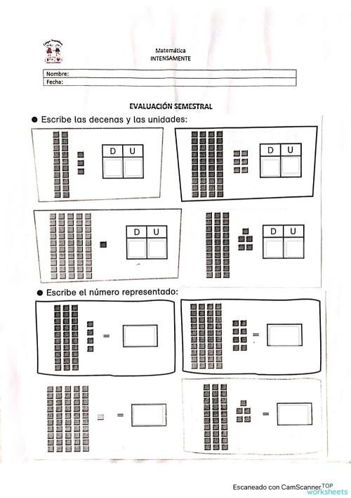 EVALUACIÓN NÚMEROS HASTA 100. Ficha interactiva | TopWorksheets