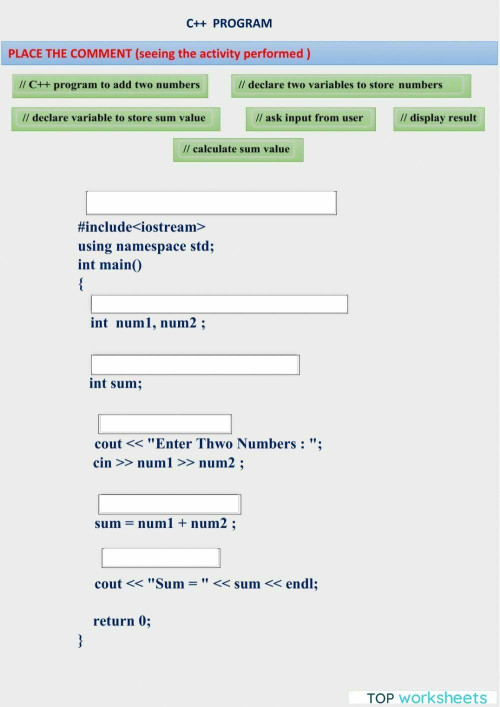 Other: interactive worksheets and online exercises | TopWorksheets