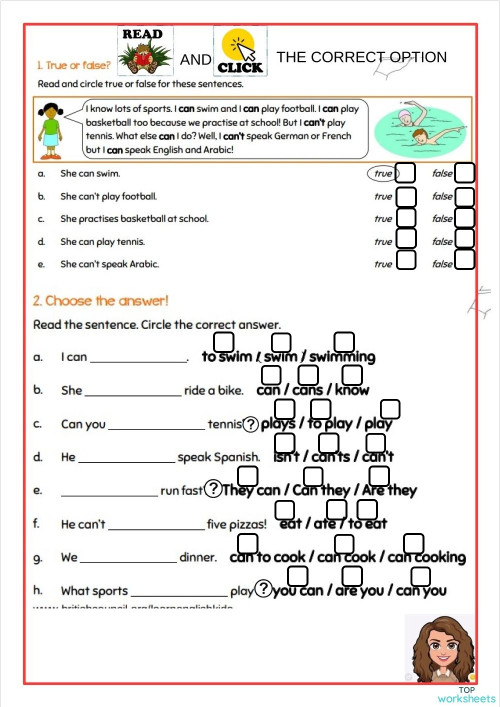 Past continuous vs. Simple past. Interactive worksheet | TopWorksheets