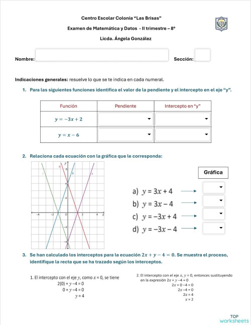 Hojas De Trabajo Para Practicar La Simplificación De Expresiones Algebraicas