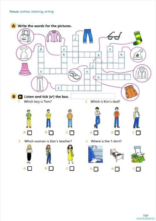 1A1 Starters - Lesson 8. Interactive worksheet | TopWorksheets