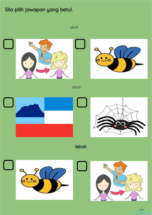 L1-konsonan bah. Interactive worksheet | TopWorksheets