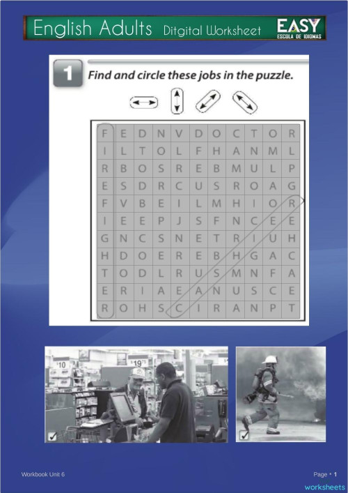 lvl0 - Workbook Unit 8 - Exercise 4. Interactive worksheet | TopWorksheets