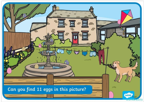 Easter egg hunt. Interactive worksheet | TopWorksheets