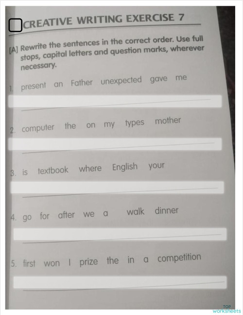 First Grade ELPA Writing Practice 2. Interactive worksheet | TopWorksheets