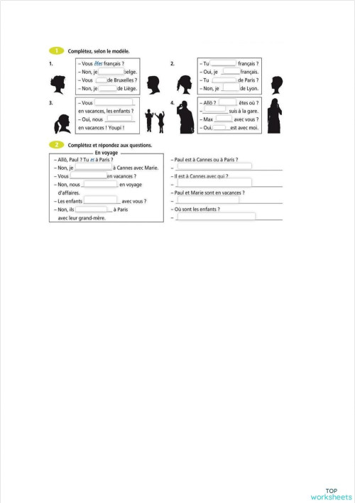 Révision Unité 1: Mon quartier. Ficha interactiva | TopWorksheets