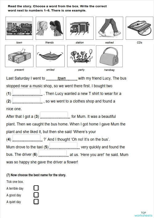Mover reading writing 2. Interactive worksheet | TopWorksheets