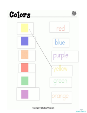 Colors. Interactive worksheet | TopWorksheets