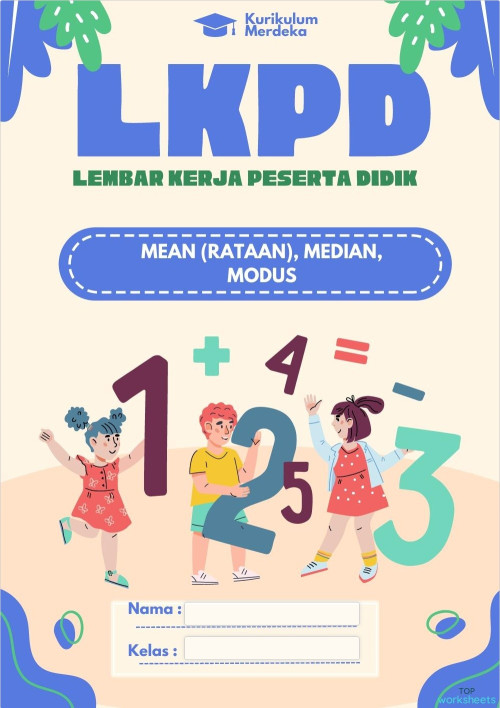 MEAN MEDIAN MODUS. Lembar kerja interaktif | TopWorksheets