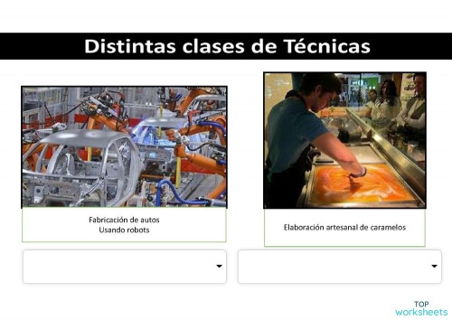 TECNO3RO2DA-ACT7-DISTINTOS TIPOS DE TÉCNICAS. Ficha interactiva ...