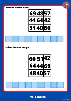 Mayor que , menor que. Ficha interactiva | TopWorksheets