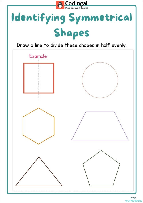 M_G01M19L63_WE03_Identifying Symmetrical Shapes. Interactive worksheet ...