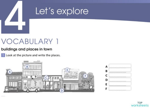 Let's explore - Vocabulary part 2. Interactive worksheet | TopWorksheets