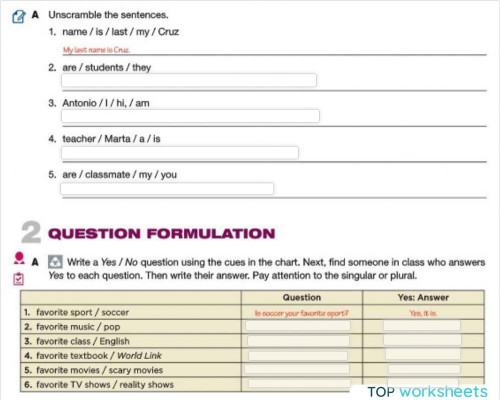 Exercises basic 1. Interactive worksheet | TopWorksheets