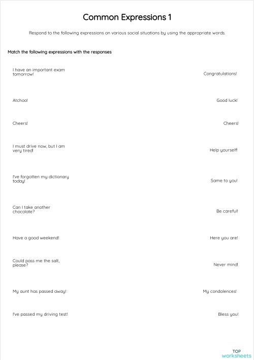 Speaking: interactive worksheets and online exercises | TopWorksheets