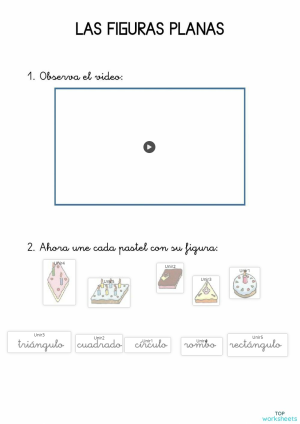 Figuras planas. Ficha interactiva | TopWorksheets