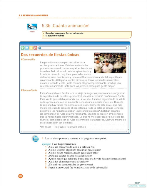 5. Festivals and faith 202. Ficha interactiva | TopWorksheets