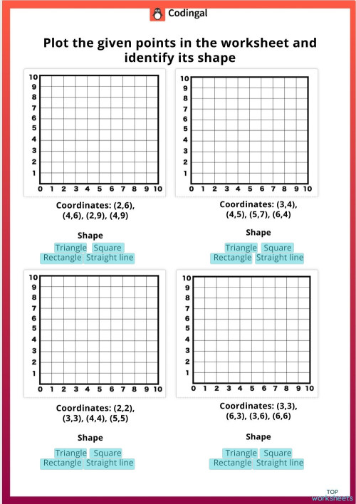 M_G04M18L58_WE01_Plot the points and identify the shape. Interactive worksheet | TopWorksheets