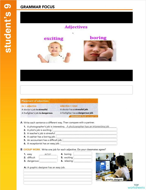 IC008 grammar plus 02. Interactive worksheet | TopWorksheets