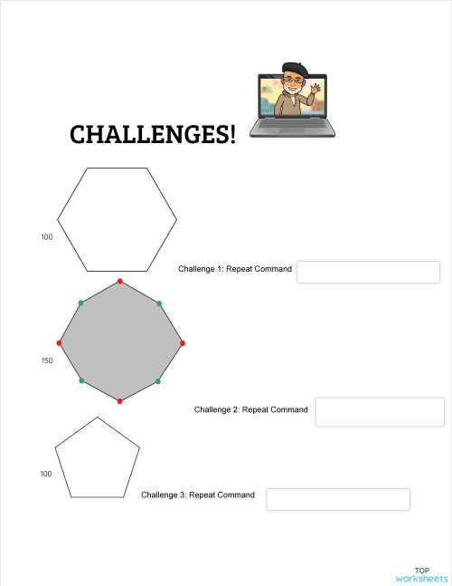 F4 _ Challenge Turtle. Interactive worksheet | TopWorksheets