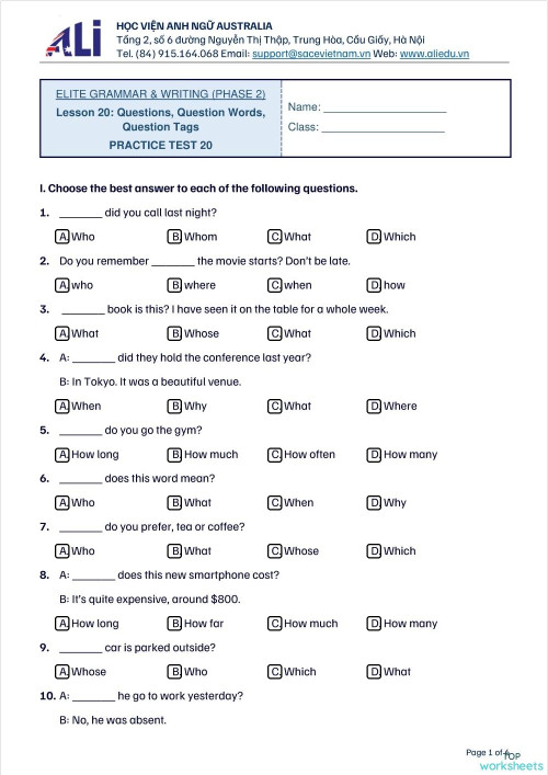 Future simple: WILL - WON'T. Interactive worksheet | TopWorksheets Future simple: WILL - WON'T. Interactive worksheet | TopWorksheets