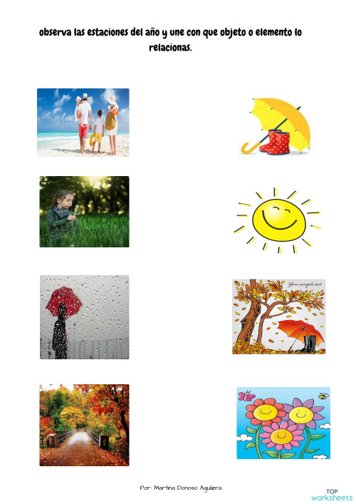 Estaciones del año.. Ficha interactiva | TopWorksheets