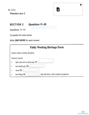 Cambridge 11 Listening Practice Test 1+2 ( Section 2 ). Interactive ...