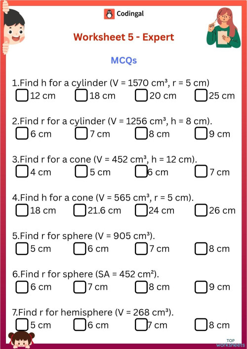 M_G08M20L62_WE01_Find the Missing Dimensions. Interactive worksheet ...