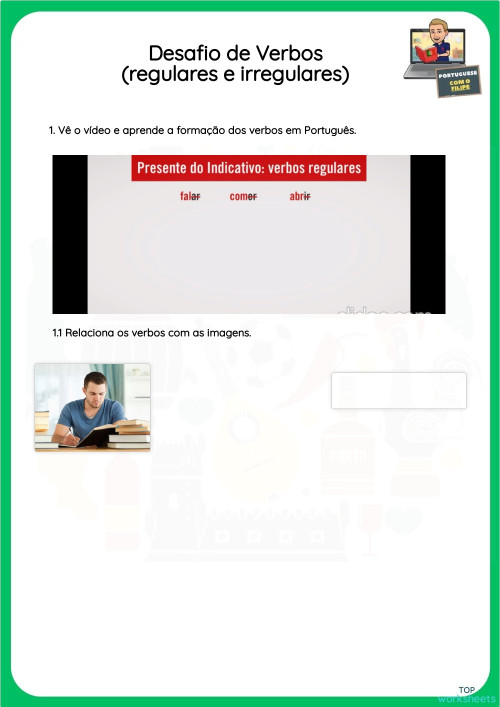 Ser, Ter e Estar. Ficha interativa | TopWorksheets
