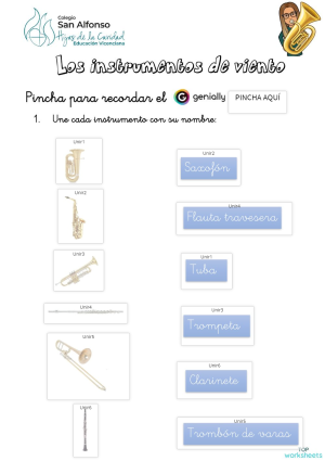 Música: fichas interactivas y ejercicios online | TopWorksheets