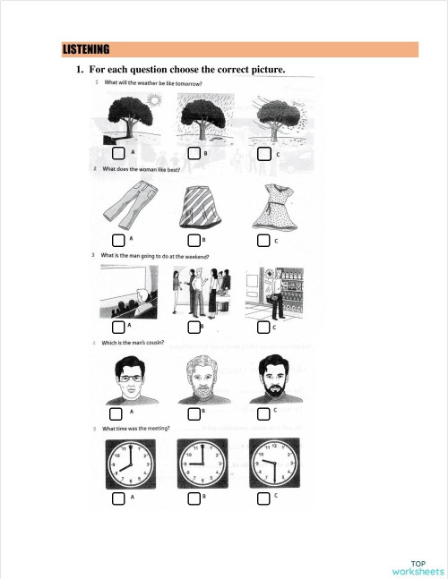 Outcomes elementary exam. Interactive worksheet | TopWorksheets
