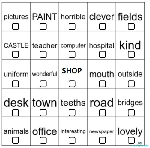 CHECK THE KEYWORDS. Interactive worksheet | TopWorksheets