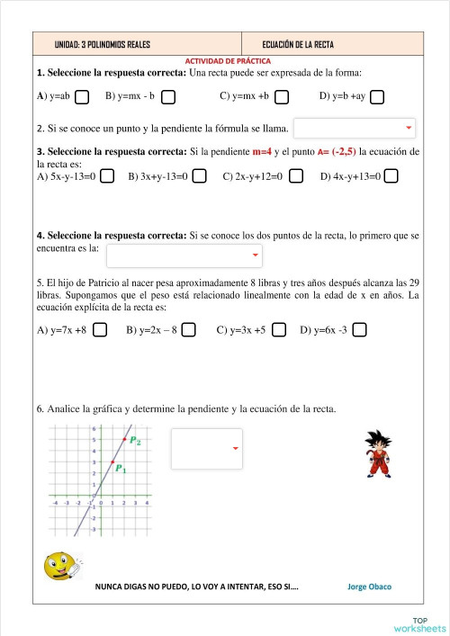 Operaciones con monomios. Ficha interactiva | TopWorksheets