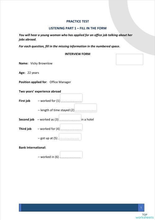 PRACTICE : REVISION U1-4. Interactive worksheet | TopWorksheets