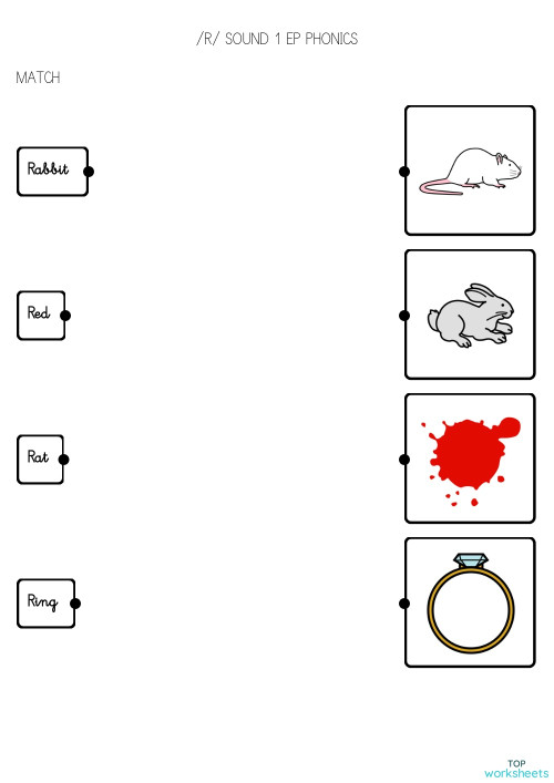 /R/ SOUND 1 EP PHONICS. Interactive worksheet | TopWorksheets