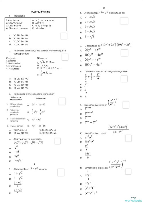 Omar exam 1 2025. Ficha interactiva | TopWorksheets