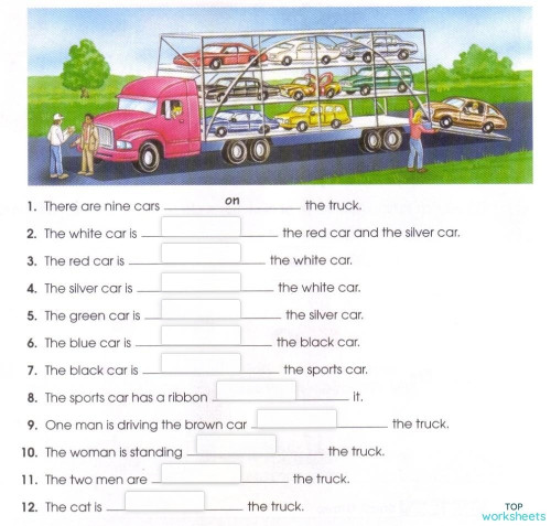 prepositions. Interactive worksheet | TopWorksheets