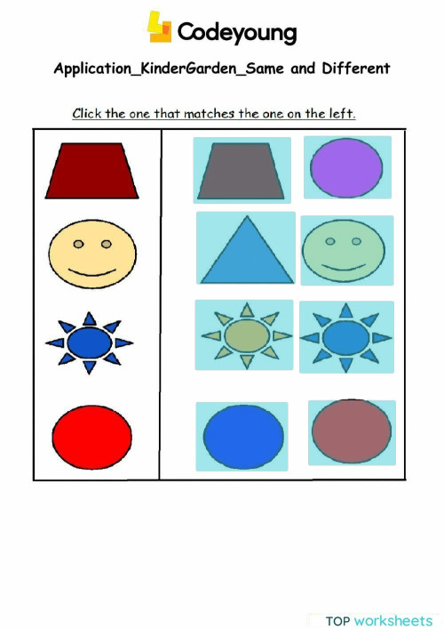 Same or different for kg. Interactive worksheet | TopWorksheets