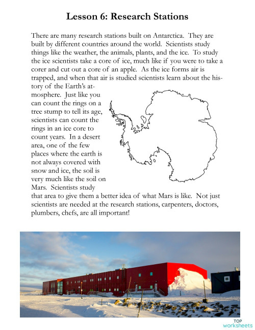 Research Stations. Interactive worksheet | TopWorksheets