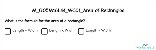 Area: interactive worksheets and online exercises | TopWorksheets