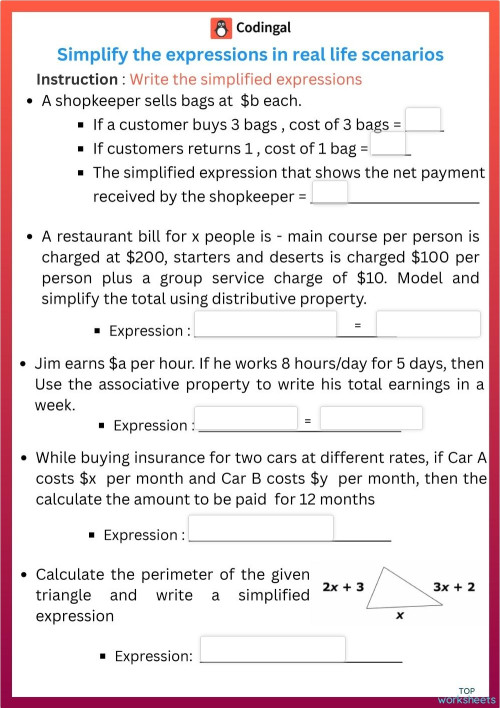 M_G06M08L36_WE02_Simplifying_Expressions_6. Interactive worksheet ...