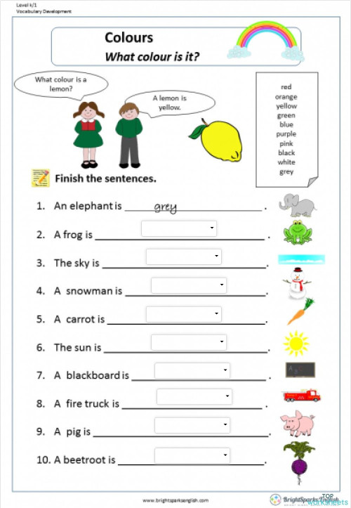 Exercise 3. Interactive worksheet | TopWorksheets