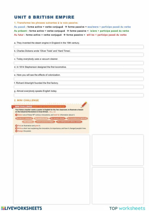 British empire page 5. Interactive worksheet | TopWorksheets