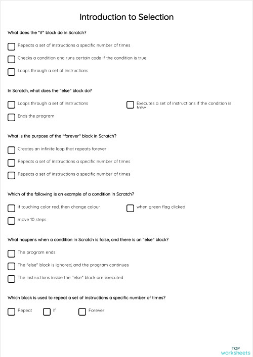 Sprite Lab - Exploring Apps. Interactive worksheet | TopWorksheets