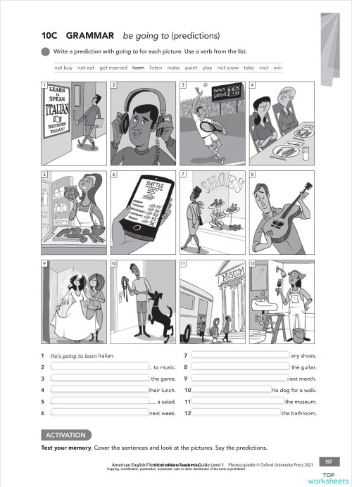 am not, is not, are not. Interactive worksheet | TopWorksheets