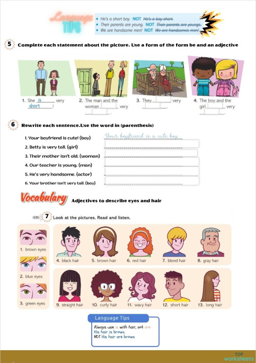 Interactive worksheets and online exercises in english | TopWorksheets