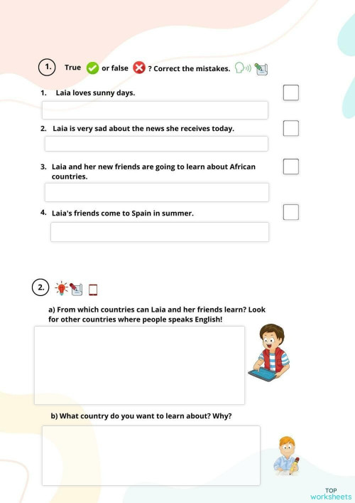 READING 1.. Interactive worksheet | TopWorksheets