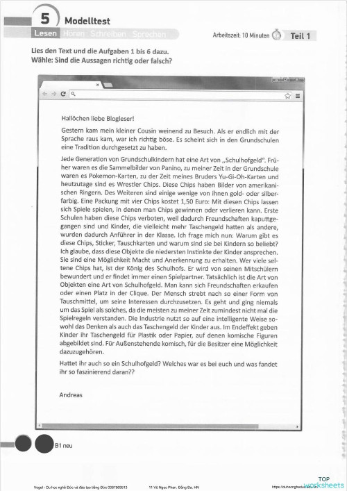 Aufgabe 1_2024. Interaktives Arbeitsblatt | TopWorksheets