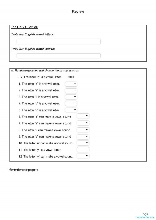 5th grade: interactive worksheets and online exercises | TopWorksheets